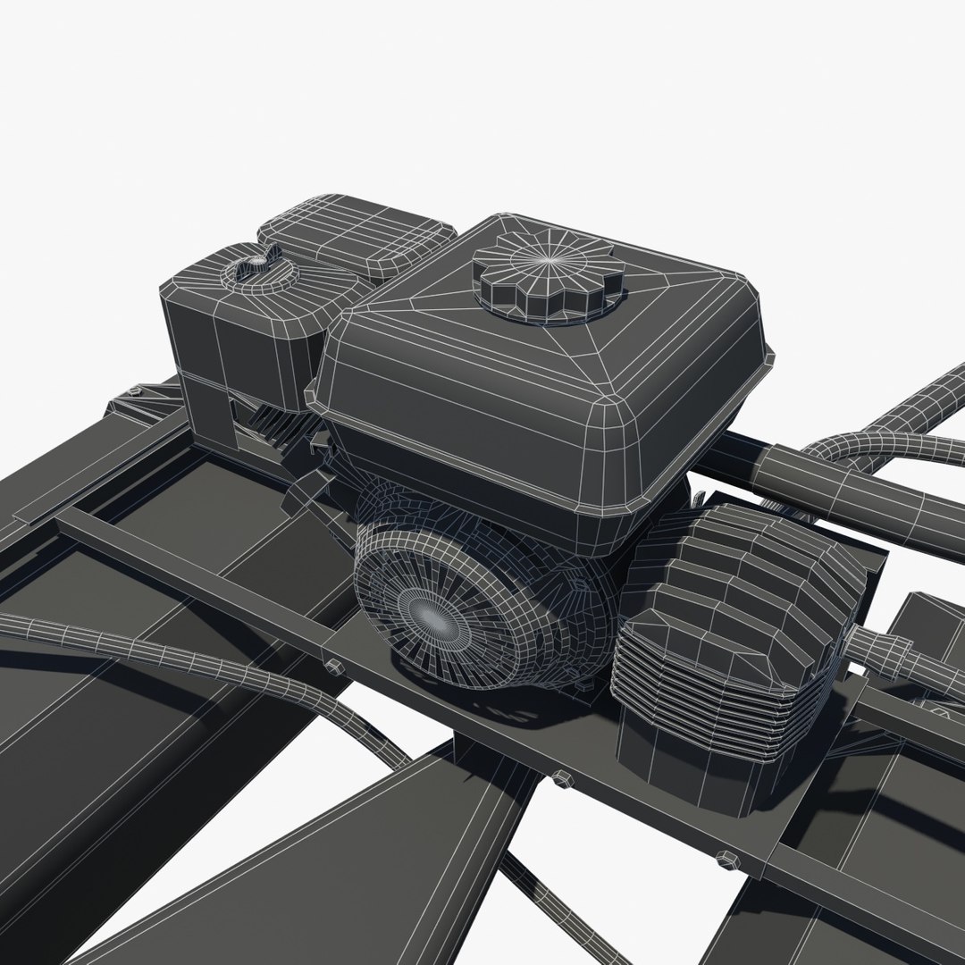 Modern 4 Inch Dredge 3d Model