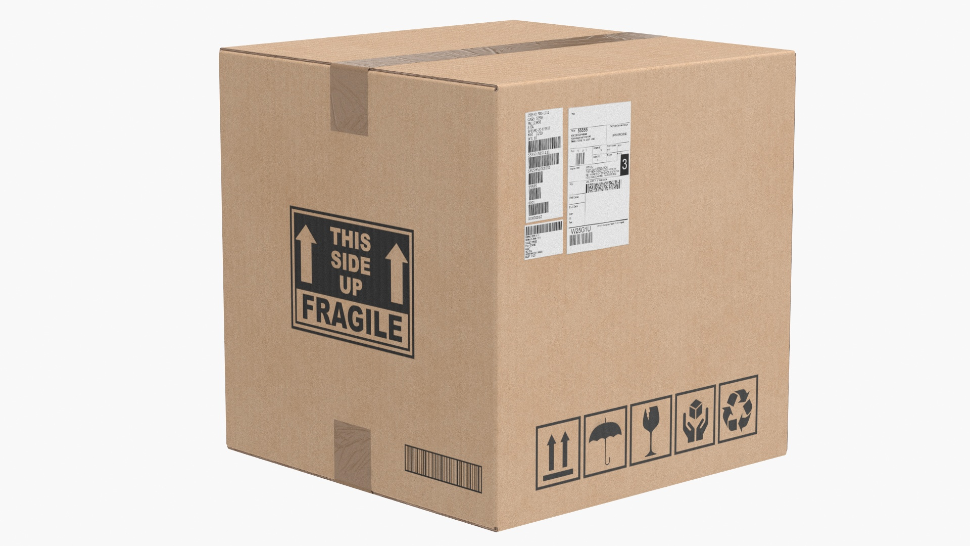 3D Model Cardboard Box1 Collection - TurboSquid 2233682