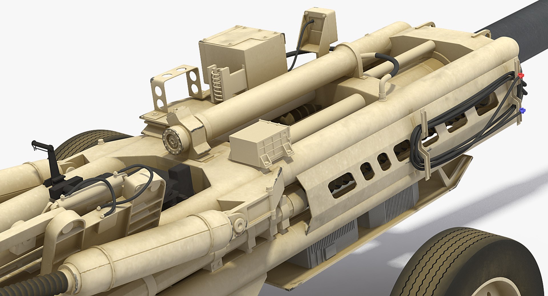 3D m777 howitzer 155mm desert model - TurboSquid 1325781