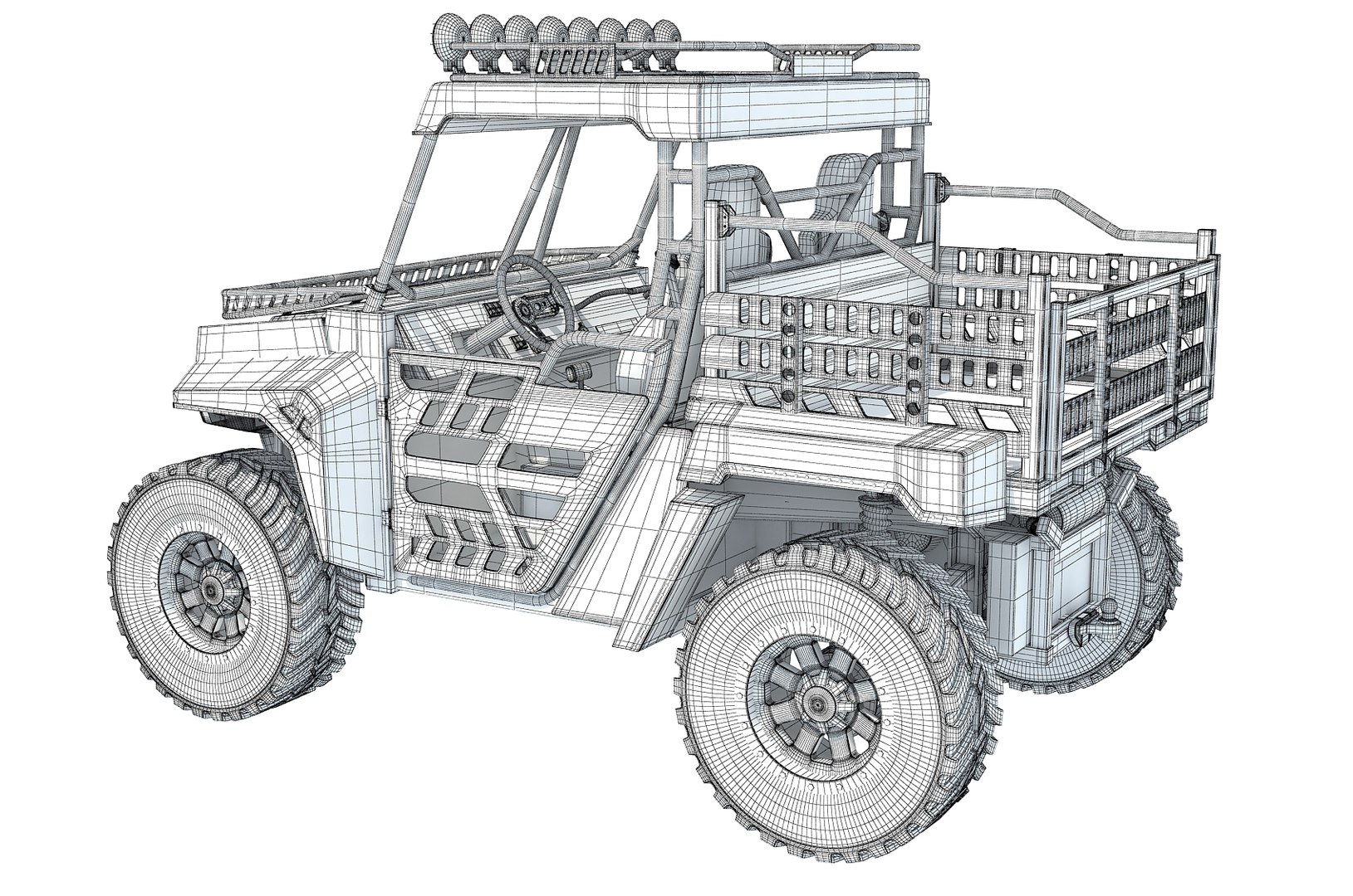3D Model UTV Utility Vehicle - TurboSquid 1821076