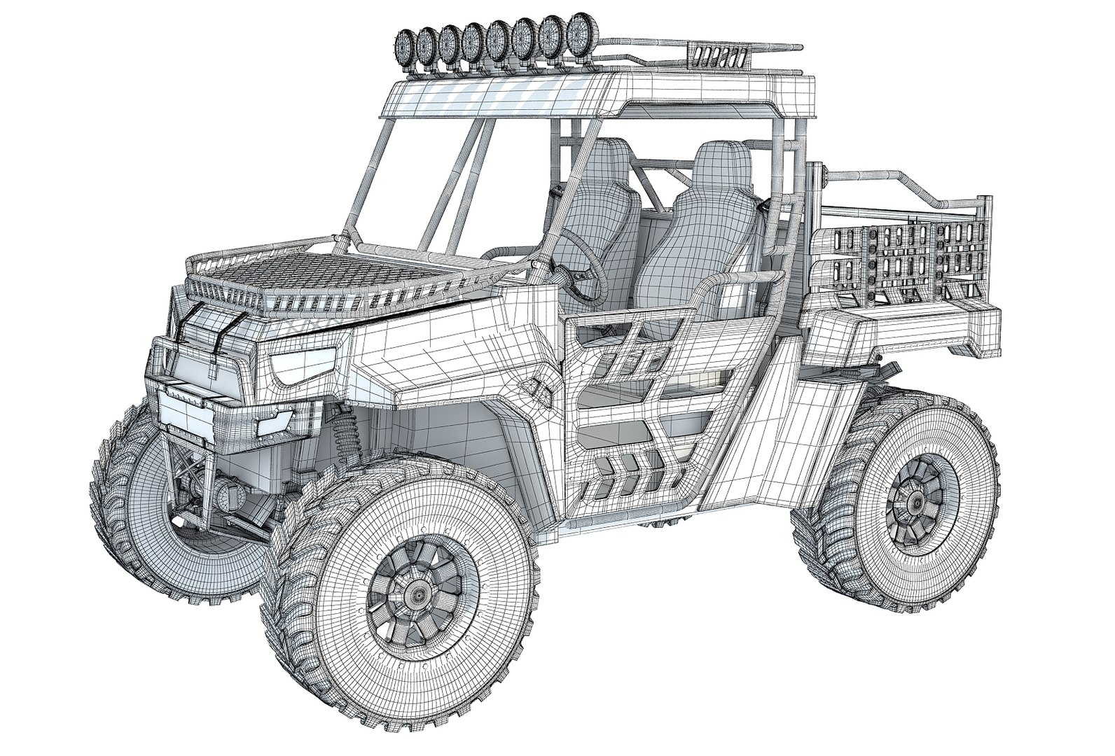 3D Model UTV Utility Vehicle - TurboSquid 1821076