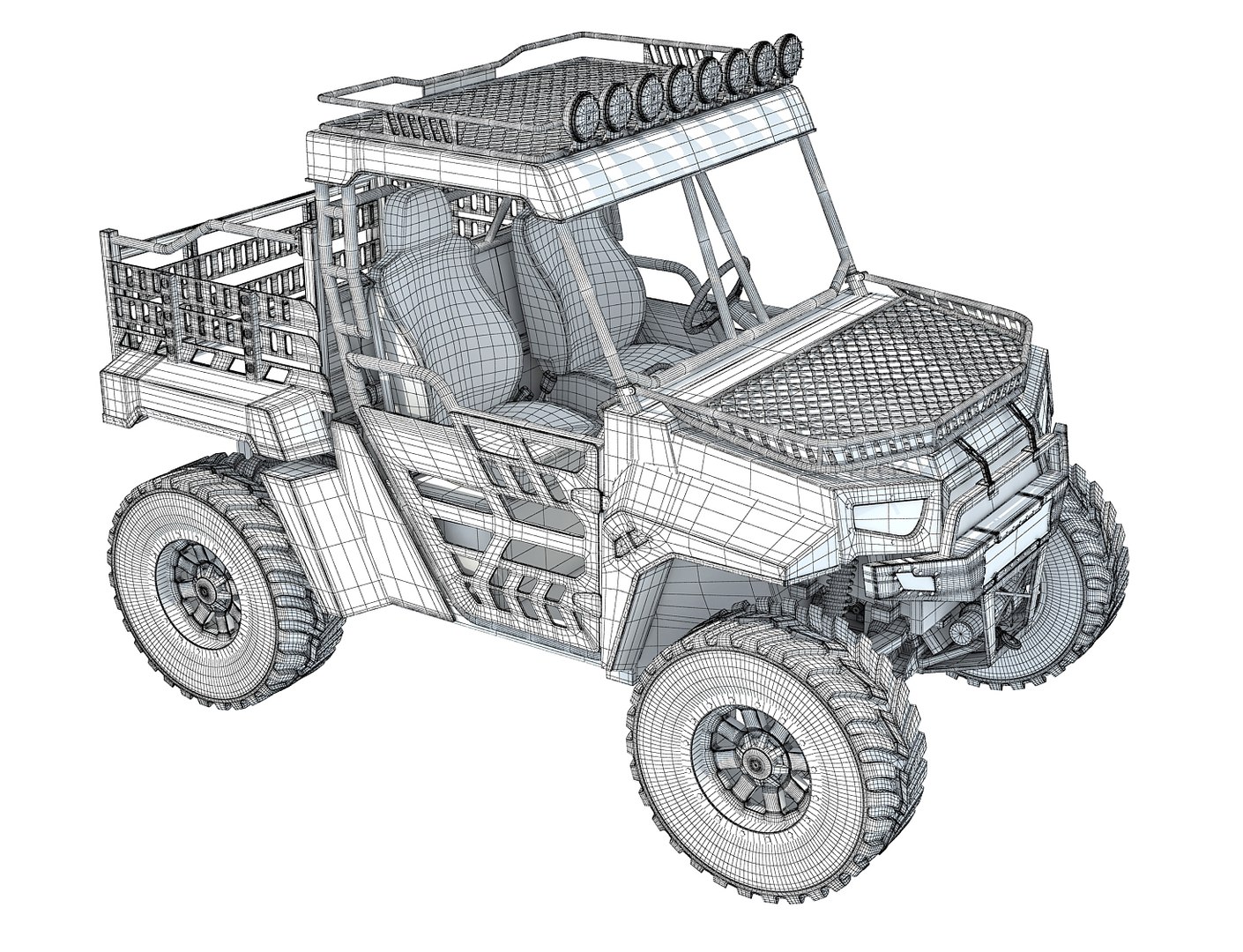 3D Model UTV Utility Vehicle - TurboSquid 1821076