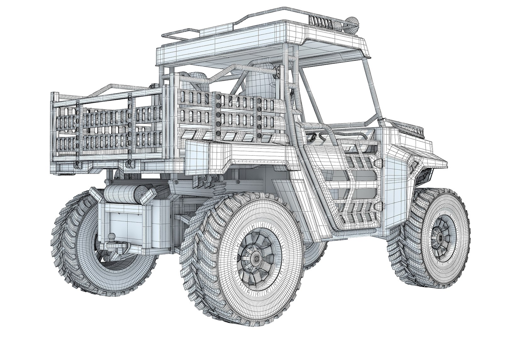 3D Model UTV Utility Vehicle - TurboSquid 1821076