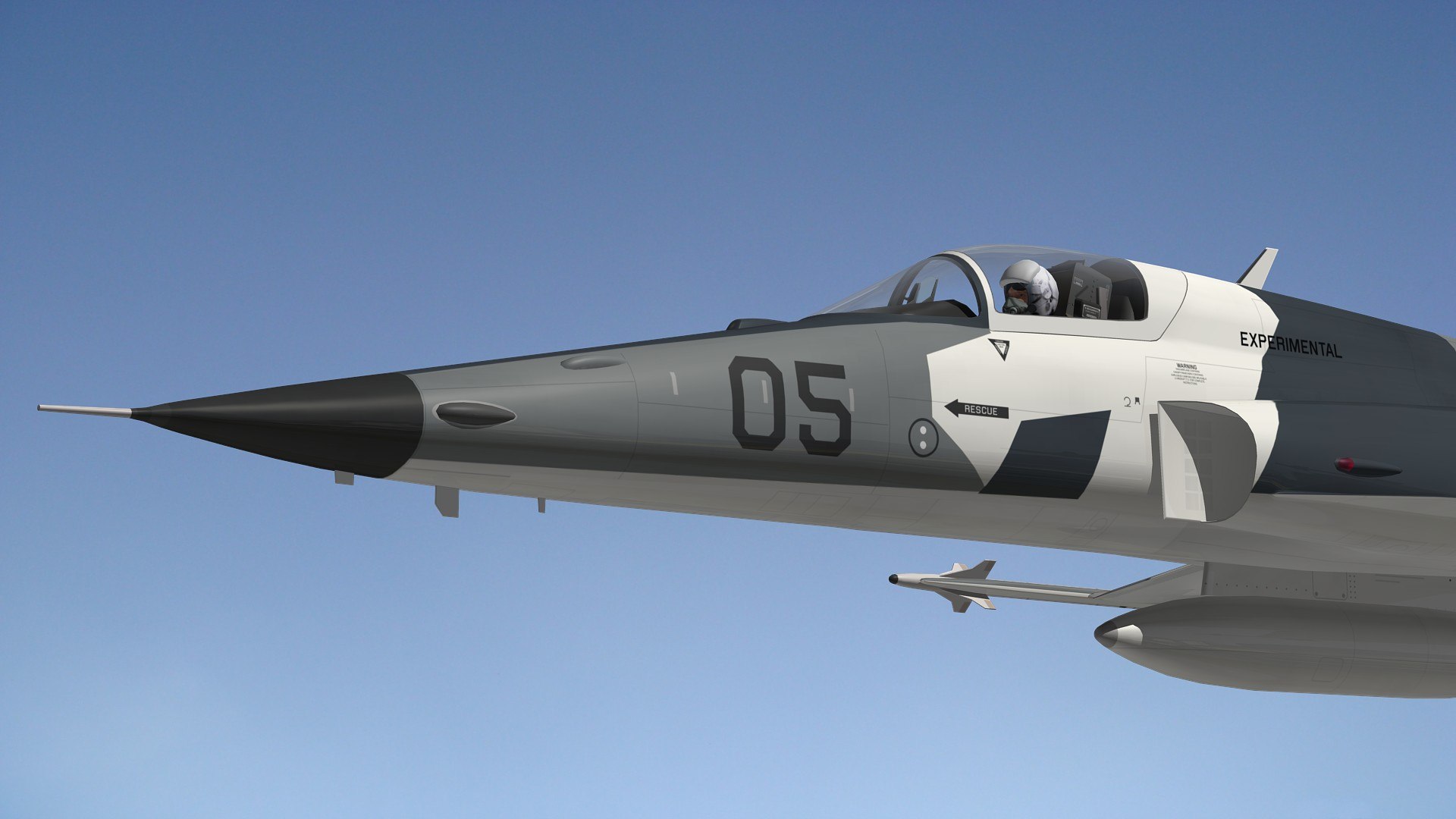 Northrop F5E Tiger II 3D - TurboSquid 2064142