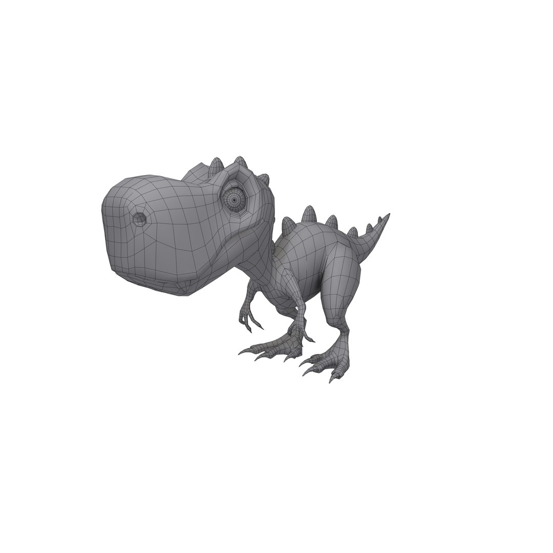 3D Model Dinosaur Cartoon - TurboSquid 1602030