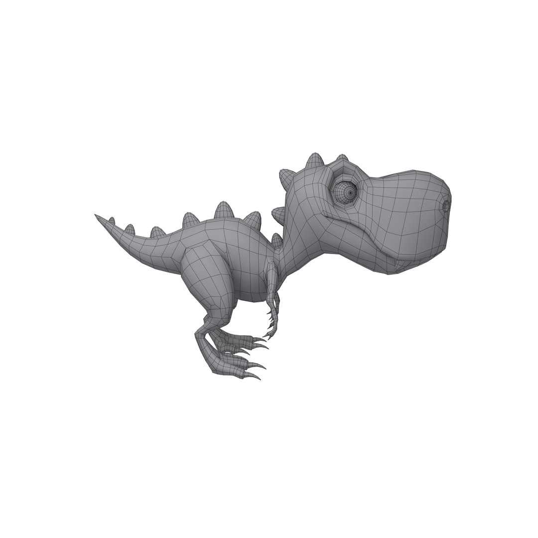 3D Model Dinosaur Cartoon - TurboSquid 1602030