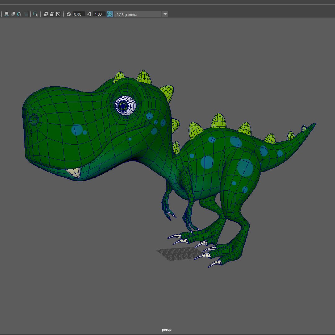 3D Model Dinosaur Cartoon - TurboSquid 1602030