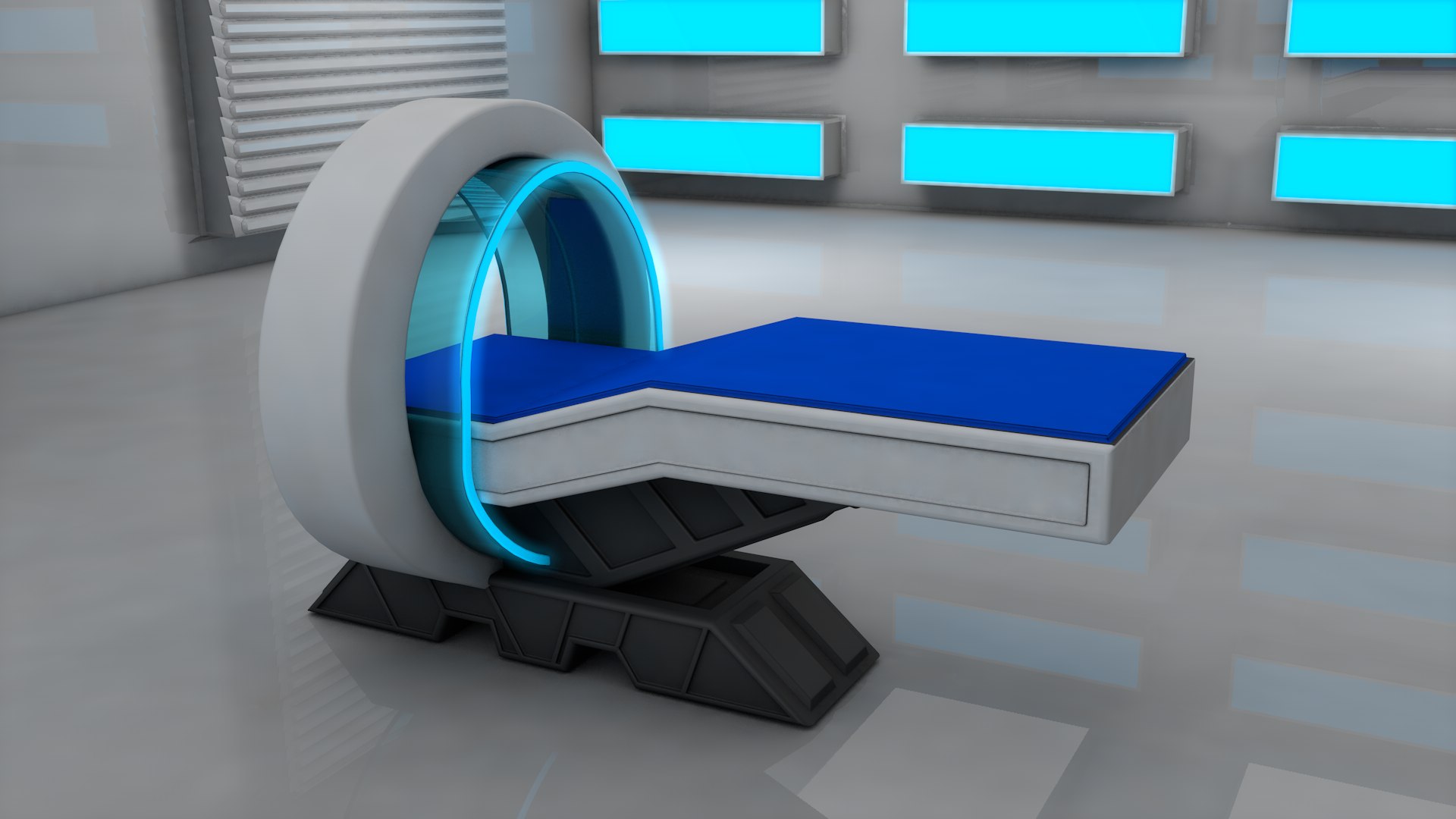 3D Sci Fi Medical Scanner - TurboSquid 1494865