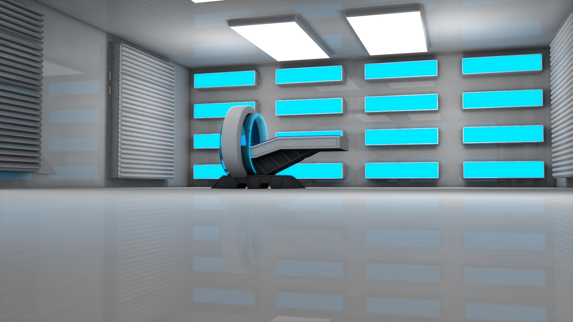 3D Sci Fi Medical Scanner - TurboSquid 1494865