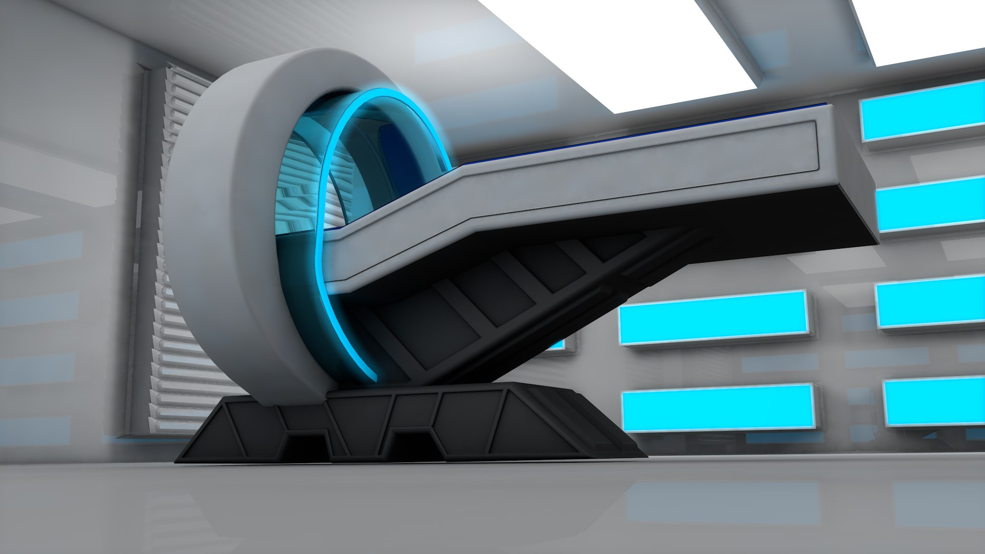 3D Sci Fi Medical Scanner - TurboSquid 1494865