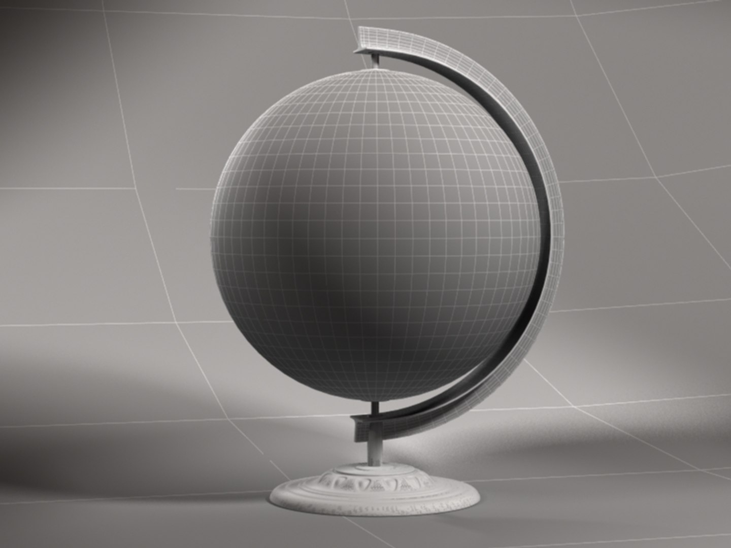 3d Vintage Globe Model