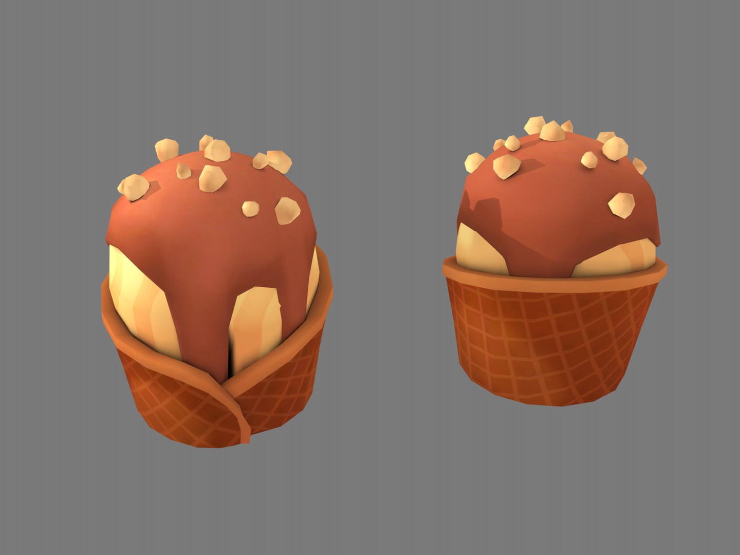 3D Ice Cream Chocolate - TurboSquid 1424553