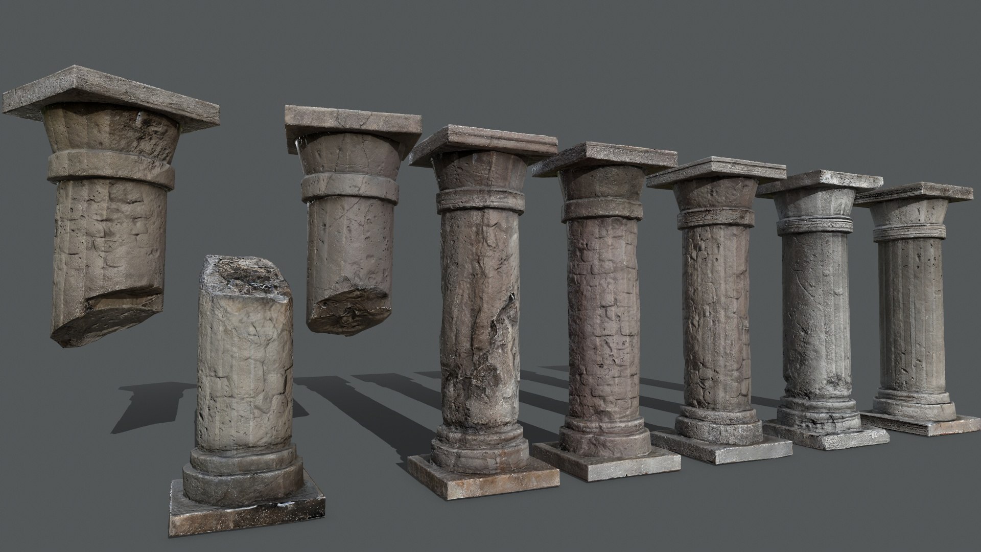 Rome Stone Pillar 3D Model - TurboSquid 2213447