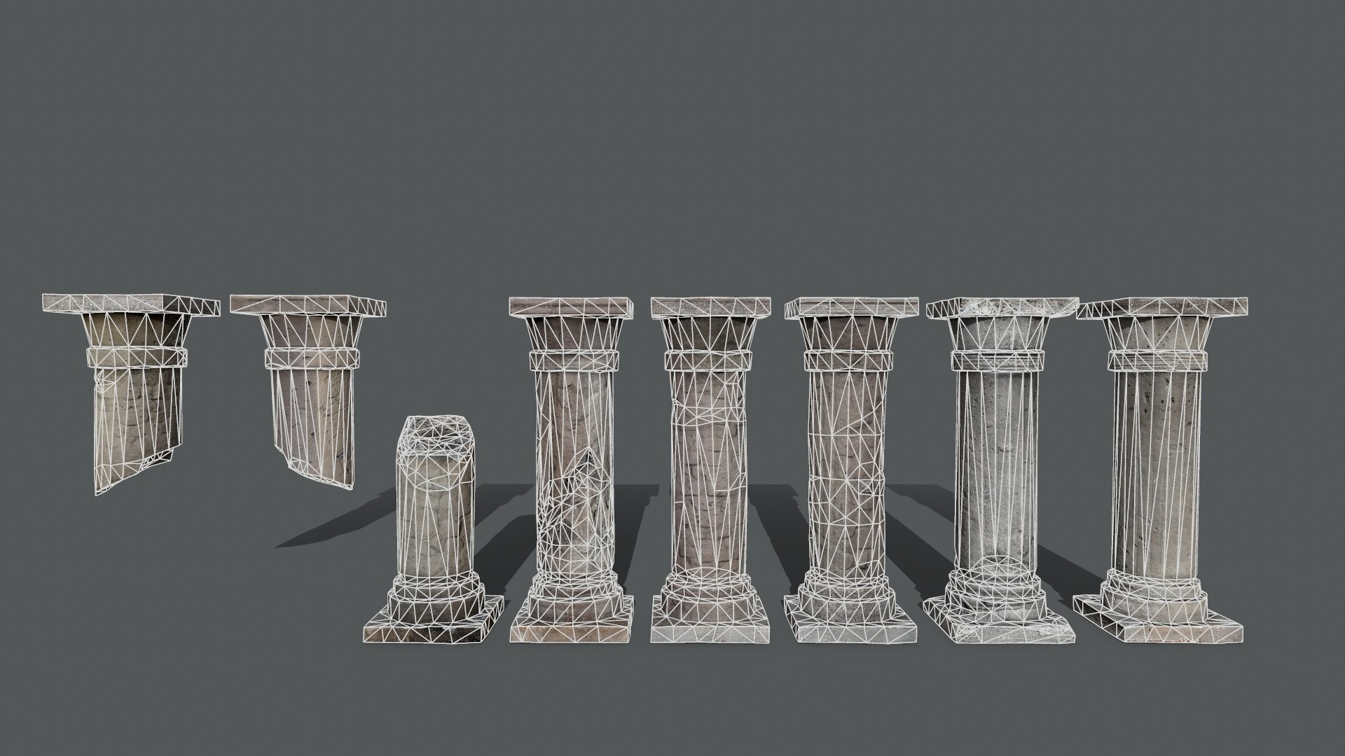 Rome Stone Pillar 3D Model - TurboSquid 2213447