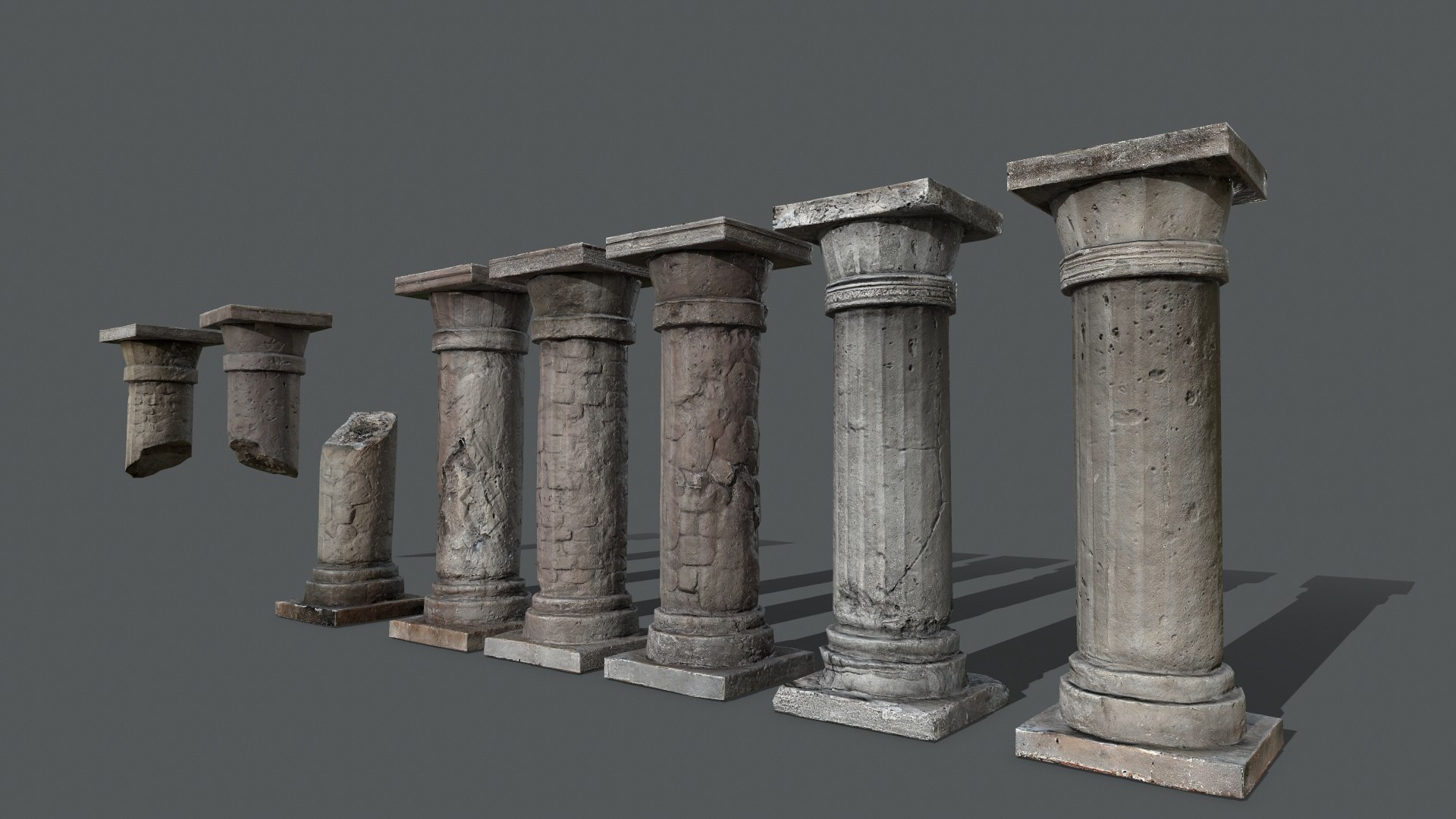 Rome Stone Pillar 3D Model - TurboSquid 2213447