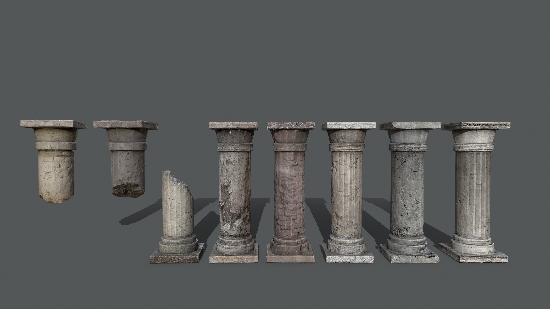 Rome Stone Pillar 3D Model - TurboSquid 2213447