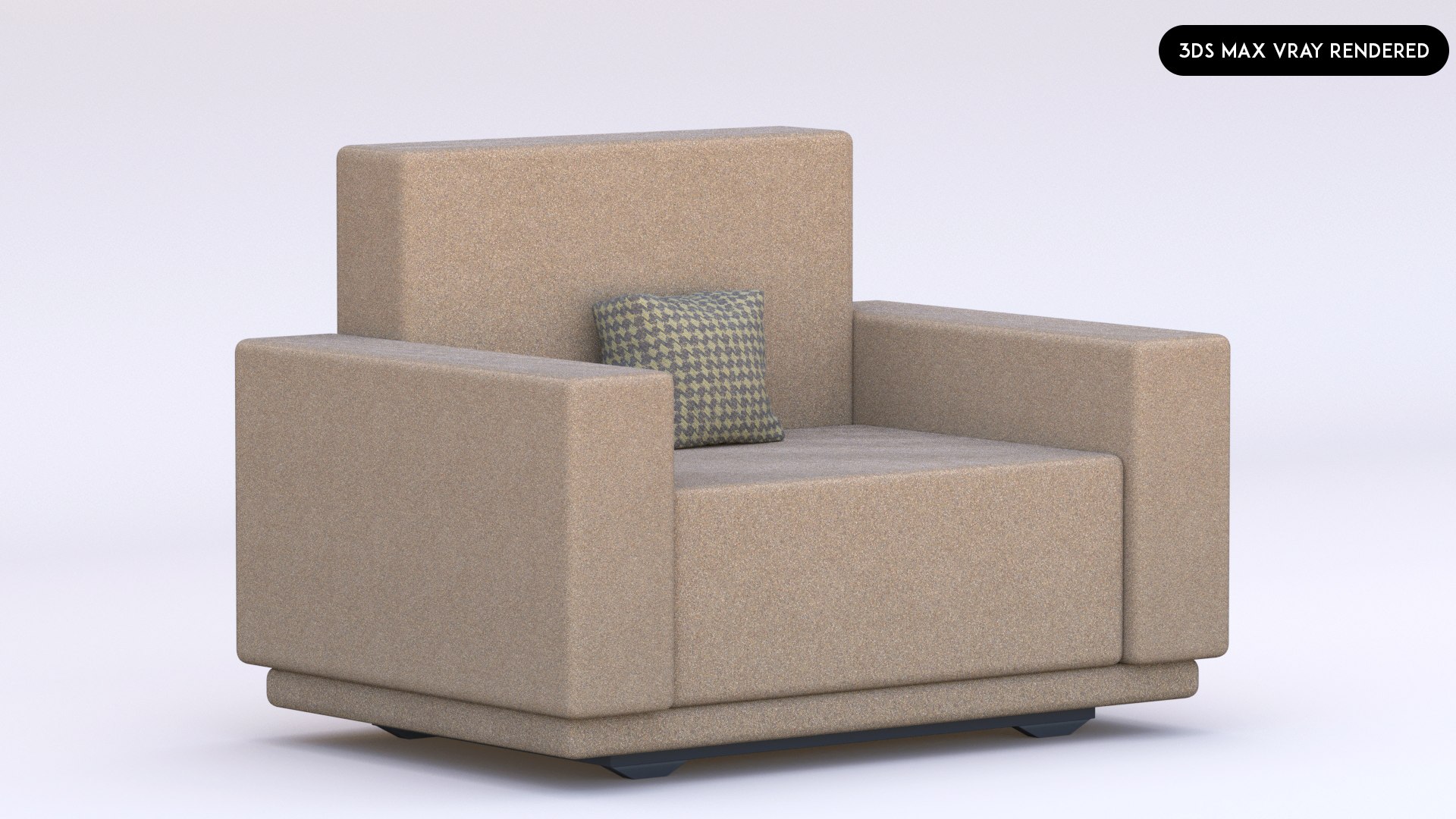 3D Model Modern Boxy Sofa Design - TurboSquid 1988058
