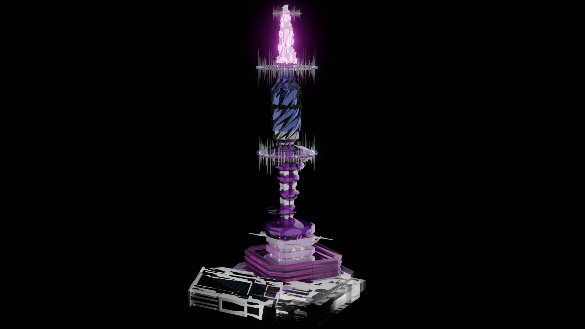 Sci Fi Tower 3D Model - TurboSquid 2253743