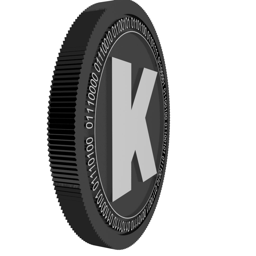 3D karma black coin - TurboSquid 1606377