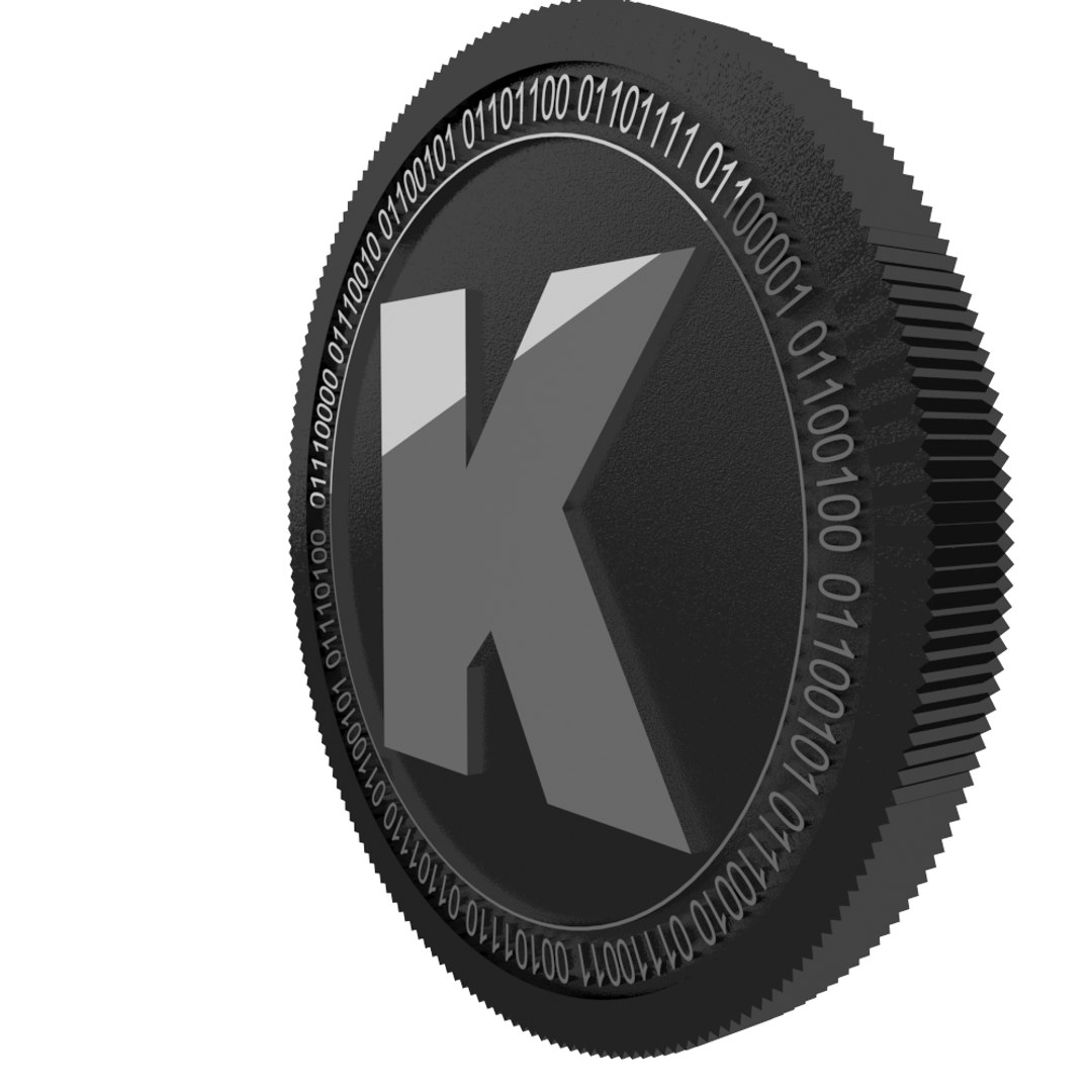 3D karma black coin - TurboSquid 1606377