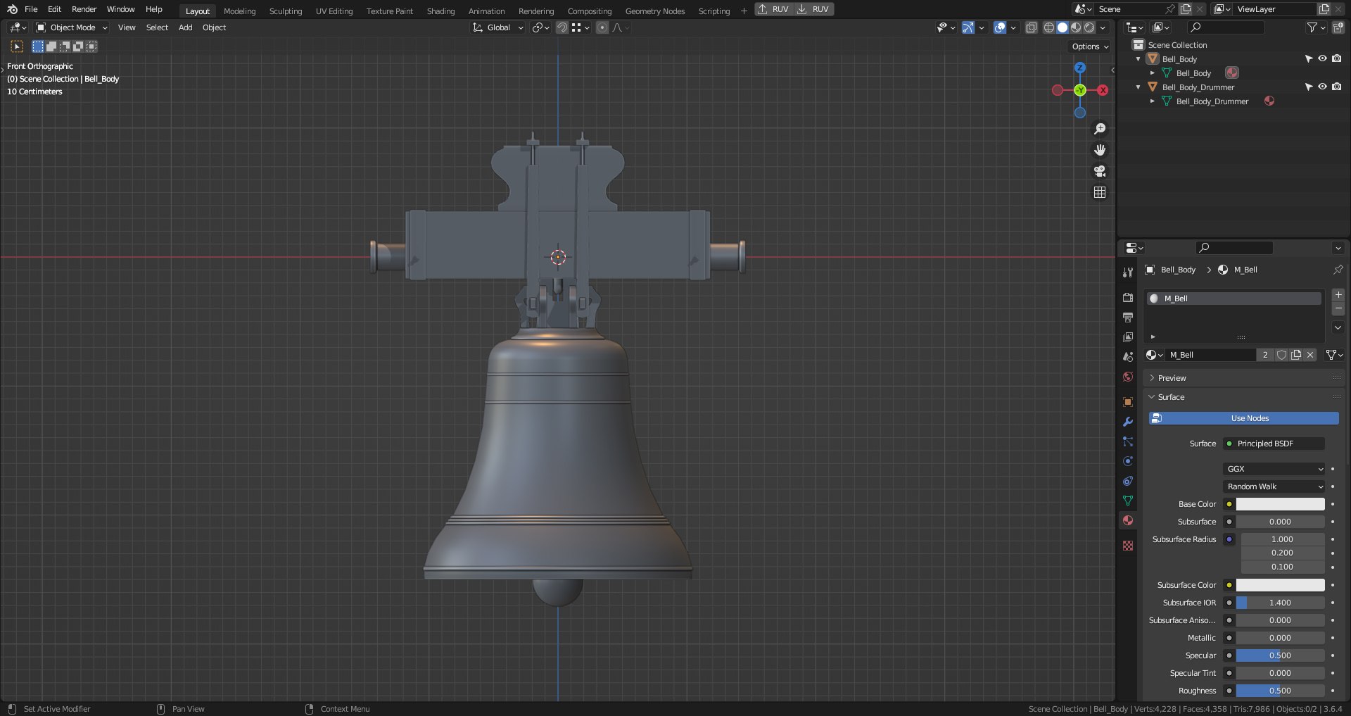 3D Model Church Bell - TurboSquid 2135280