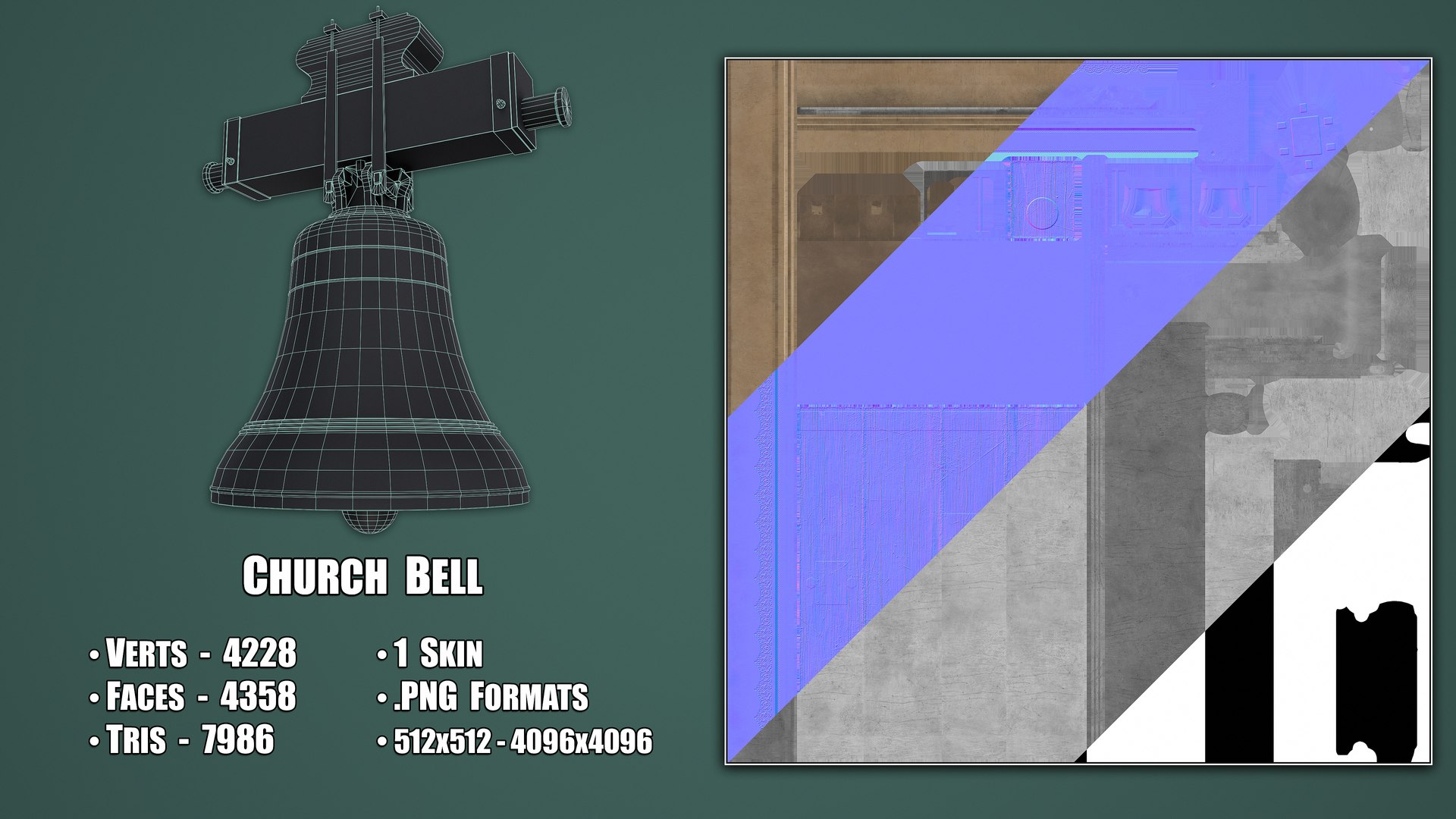 3D Model Church Bell - TurboSquid 2135280