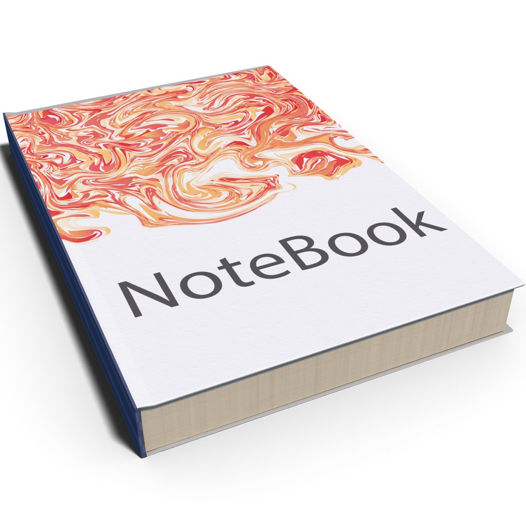 Notebook 3D Model - TurboSquid 2087884