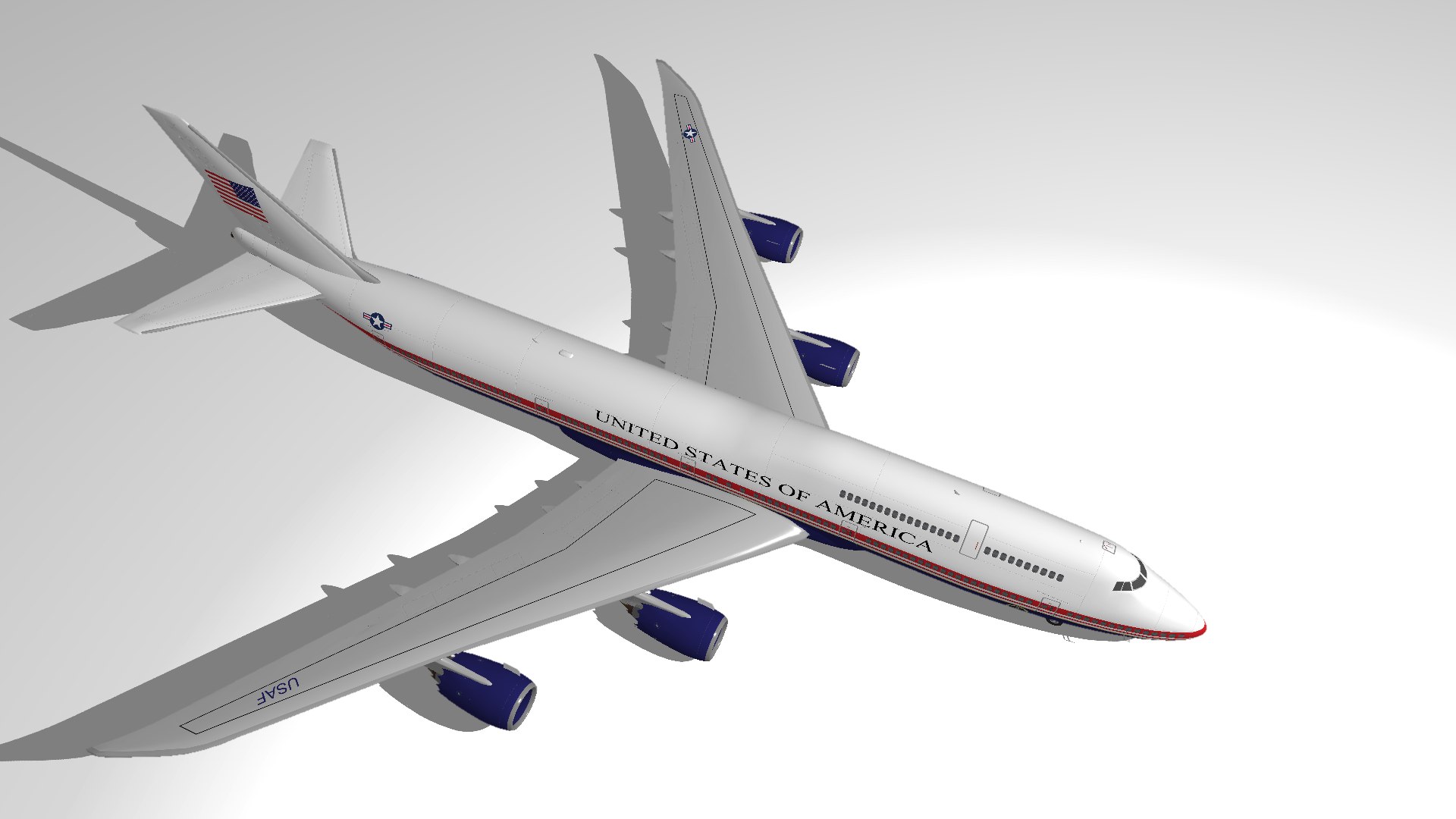 3D Boeing 747-8i Air Force One New Model - TurboSquid 2283577