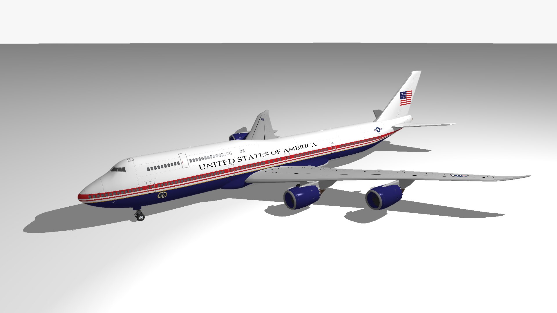 3D Boeing 747-8i Air Force One New Model - TurboSquid 2283577