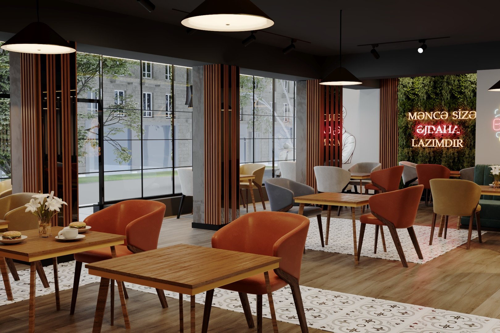 Burger Restaurant Model - TurboSquid 2302645