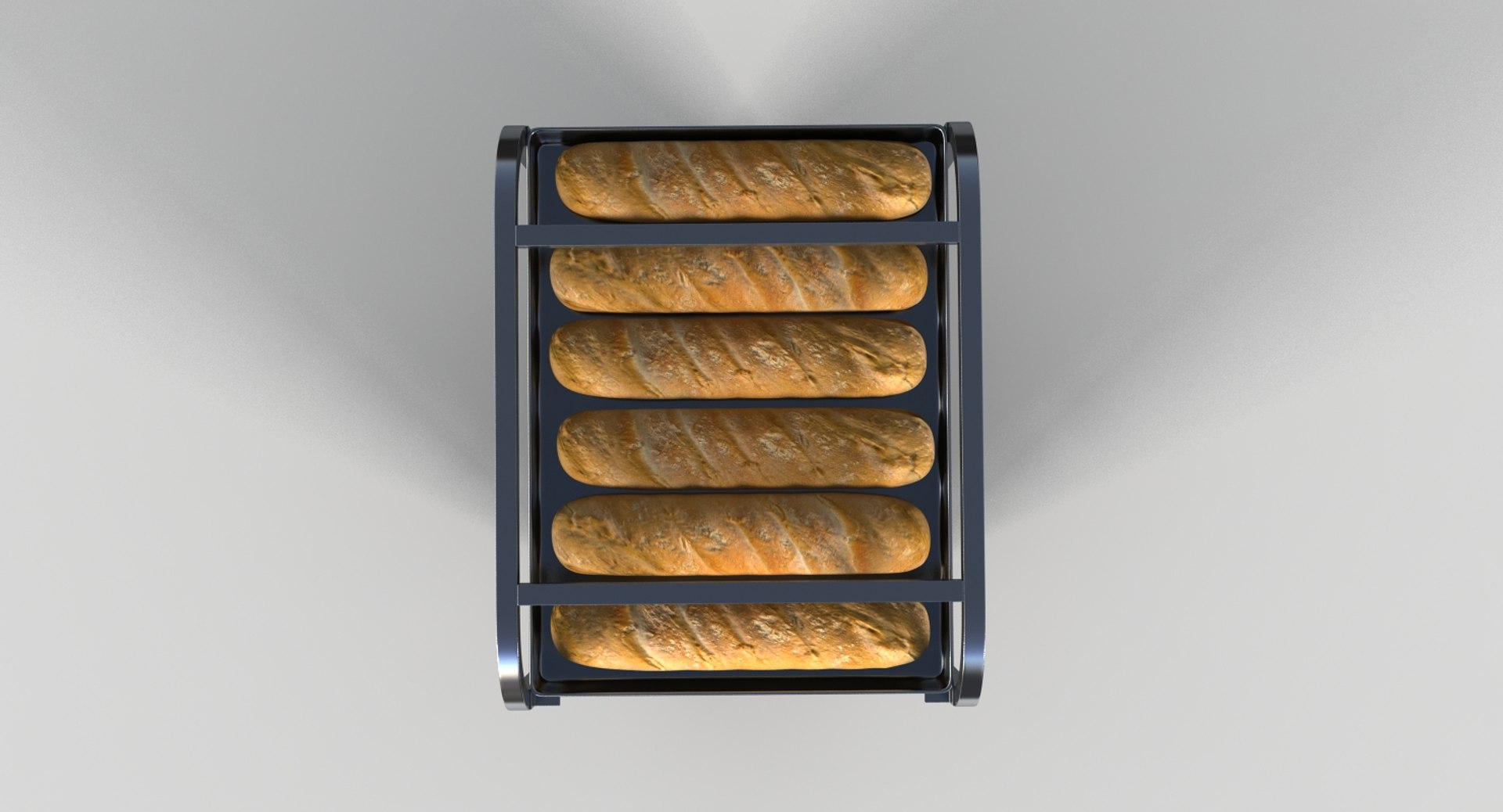 3d Obj Commercial Bread Rack