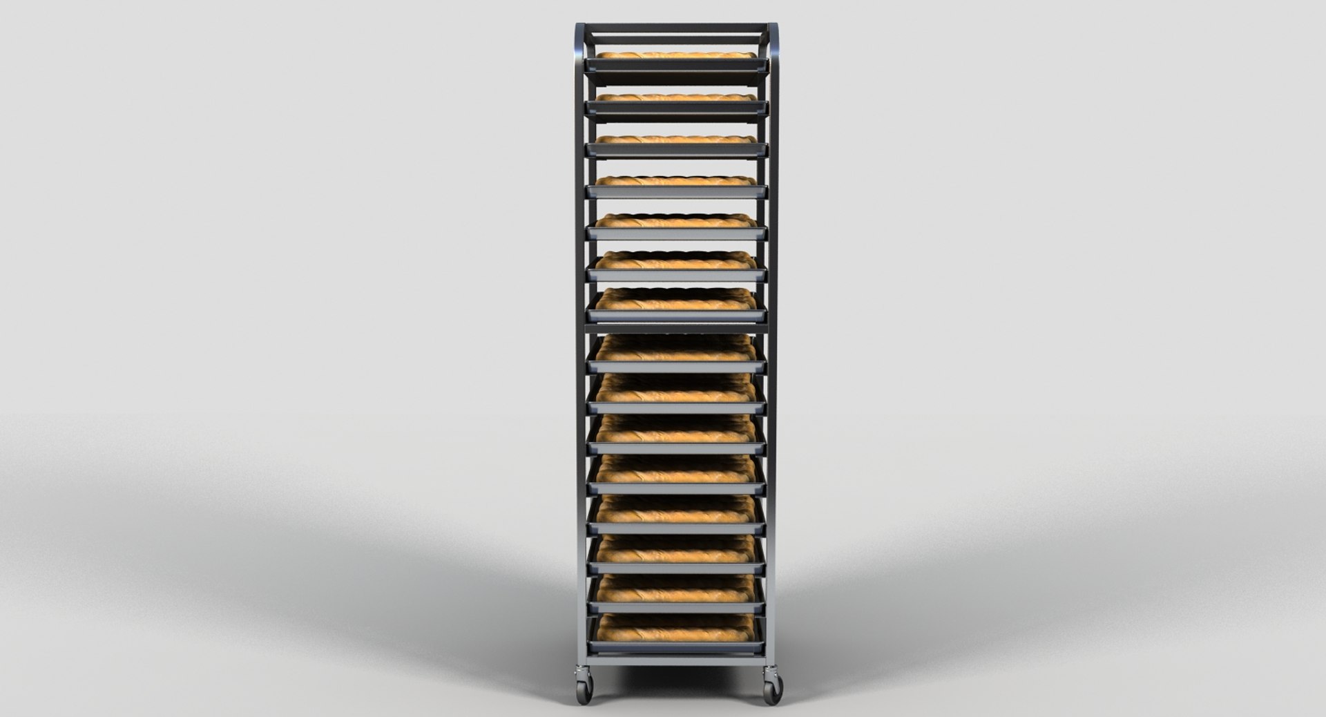 3d Obj Commercial Bread Rack