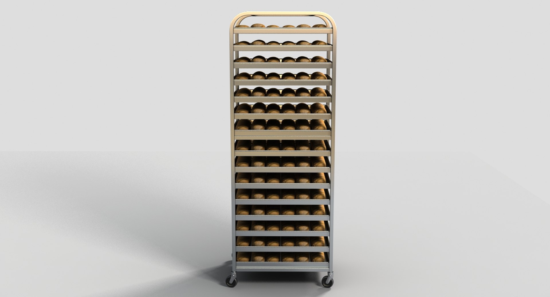 3d Obj Commercial Bread Rack