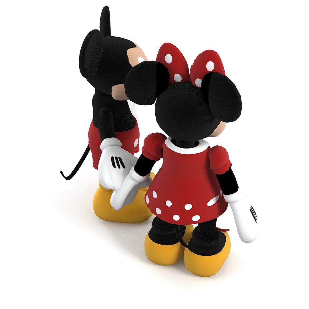 3d Model Mickey Mouse Family