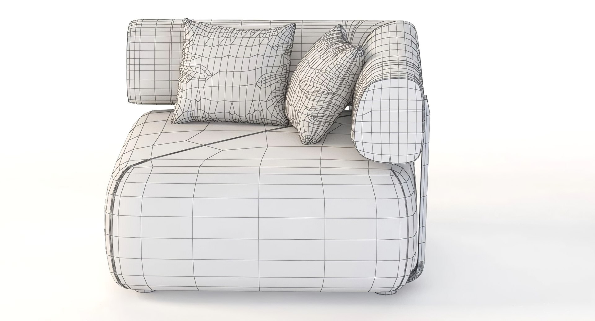 3D Dedon Brixx Sofa Module Corner Right Left - TurboSquid 2007786