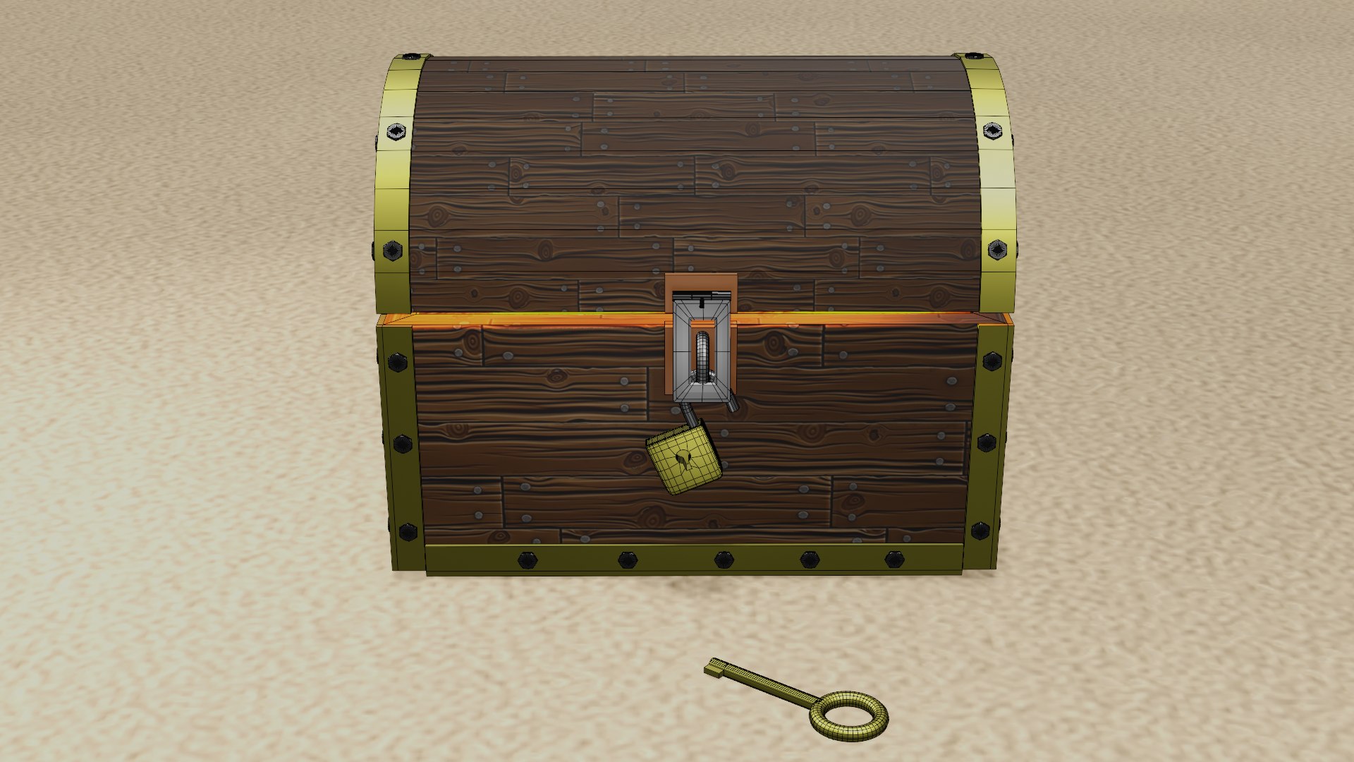 Stylised Pirate Chest 3D Model - TurboSquid 1760890