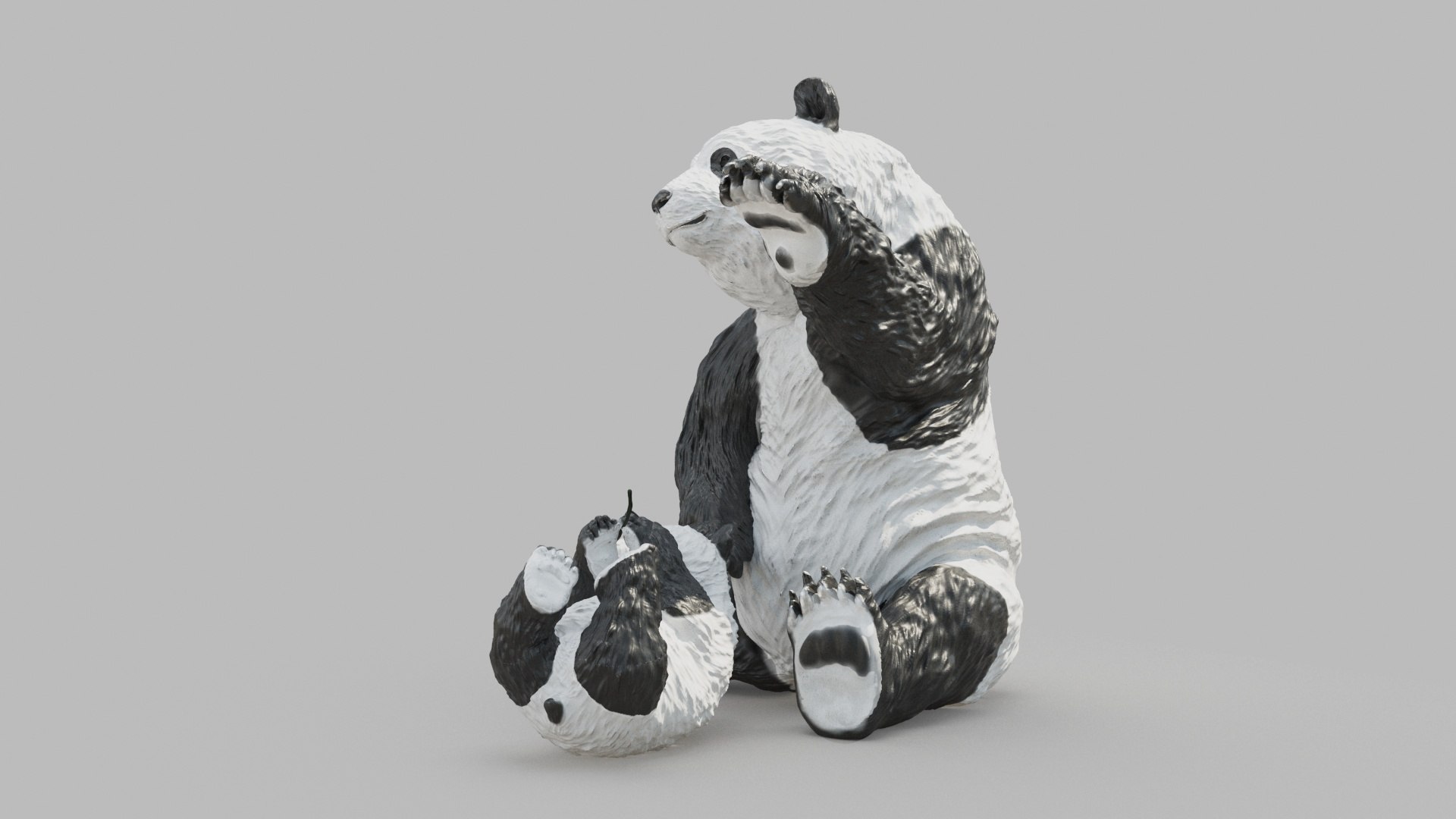 3D Pandas Statue - TurboSquid 1832330