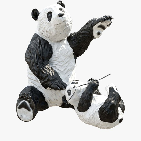 3D Pandas Statue - TurboSquid 1832330