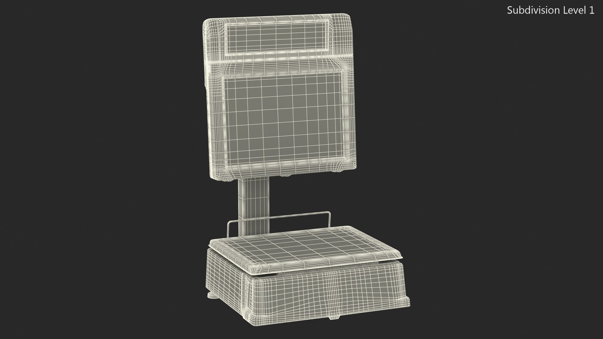 Self-service Scales Tornado With Digital Scoreboard 3D Model ...