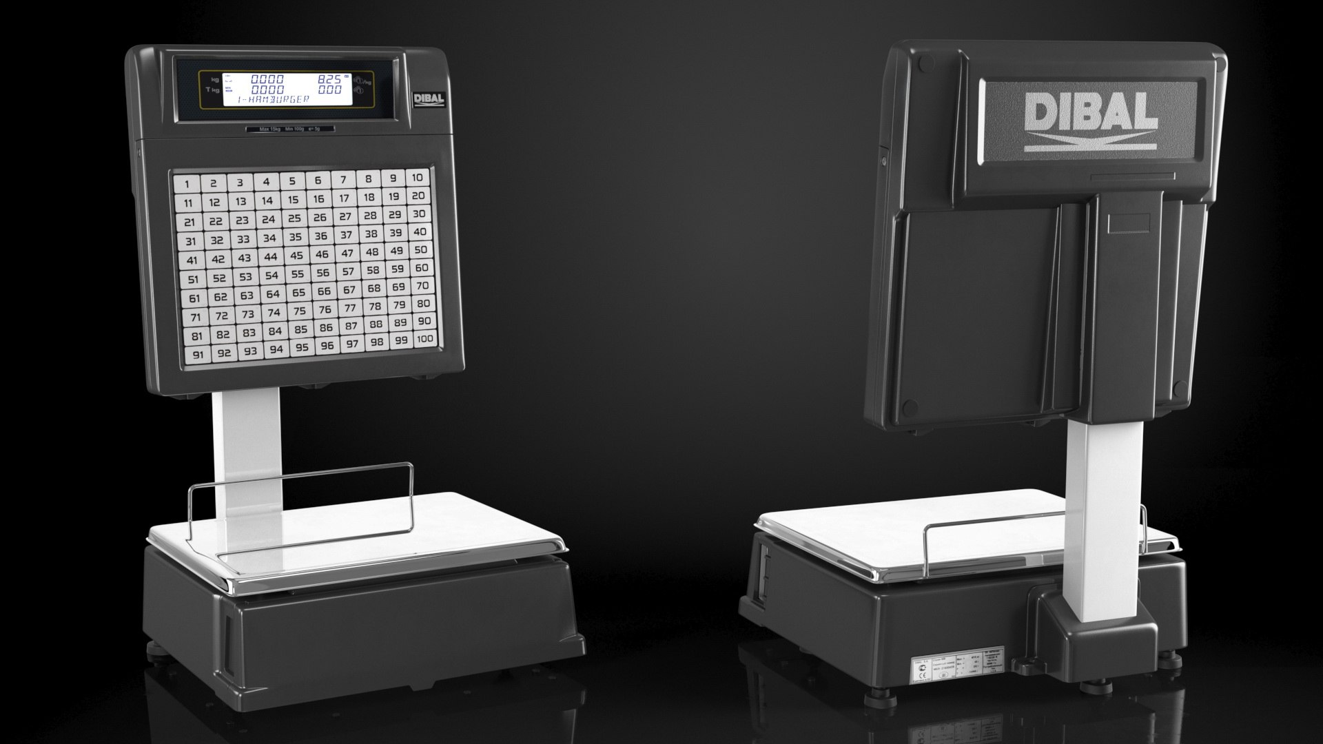 Self-service Scales Tornado With Digital Scoreboard 3D Model ...