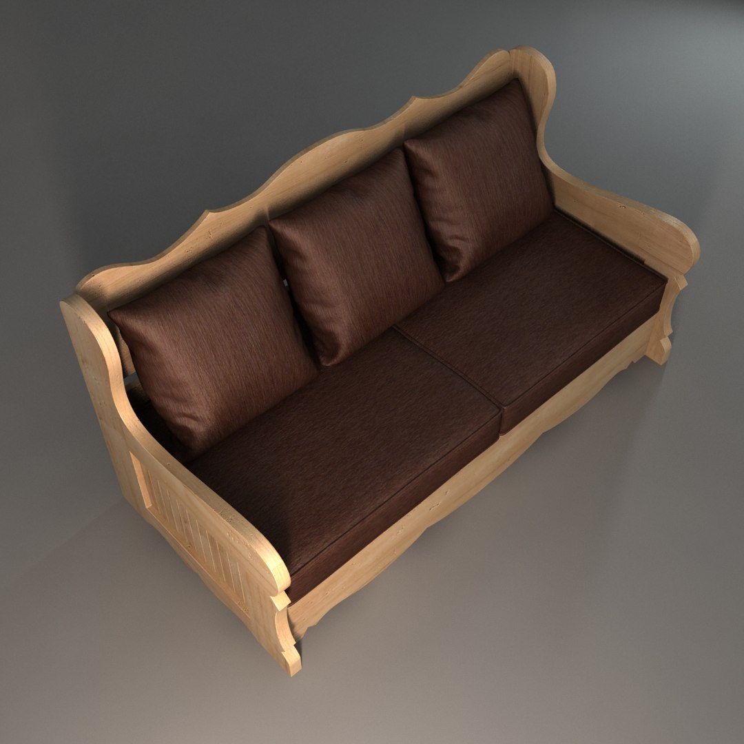 max wood sofa