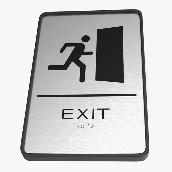 3D Exit Sign - TurboSquid 2037619