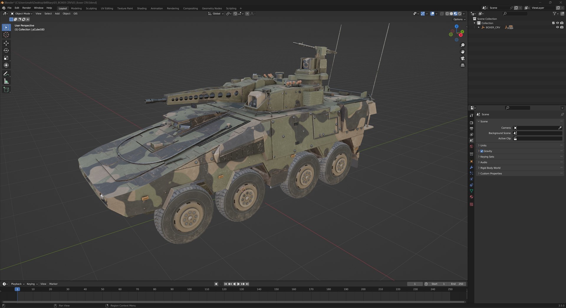 Boxer CRV Armoured Fighting Vehicle 3D Model - TurboSquid 2241176