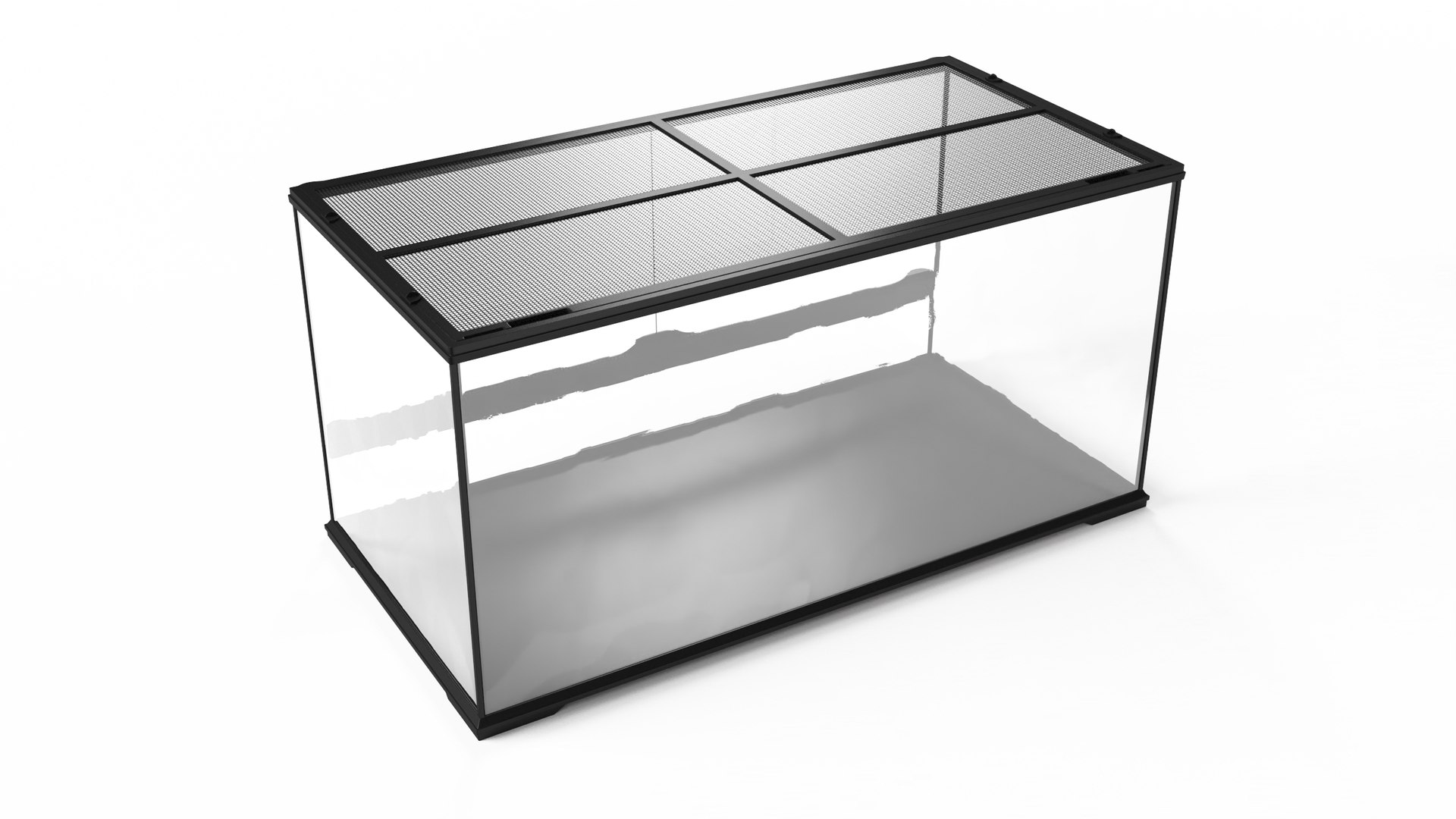 3D Empty Long Terrarium For Exotic Animals Model - TurboSquid 2143289