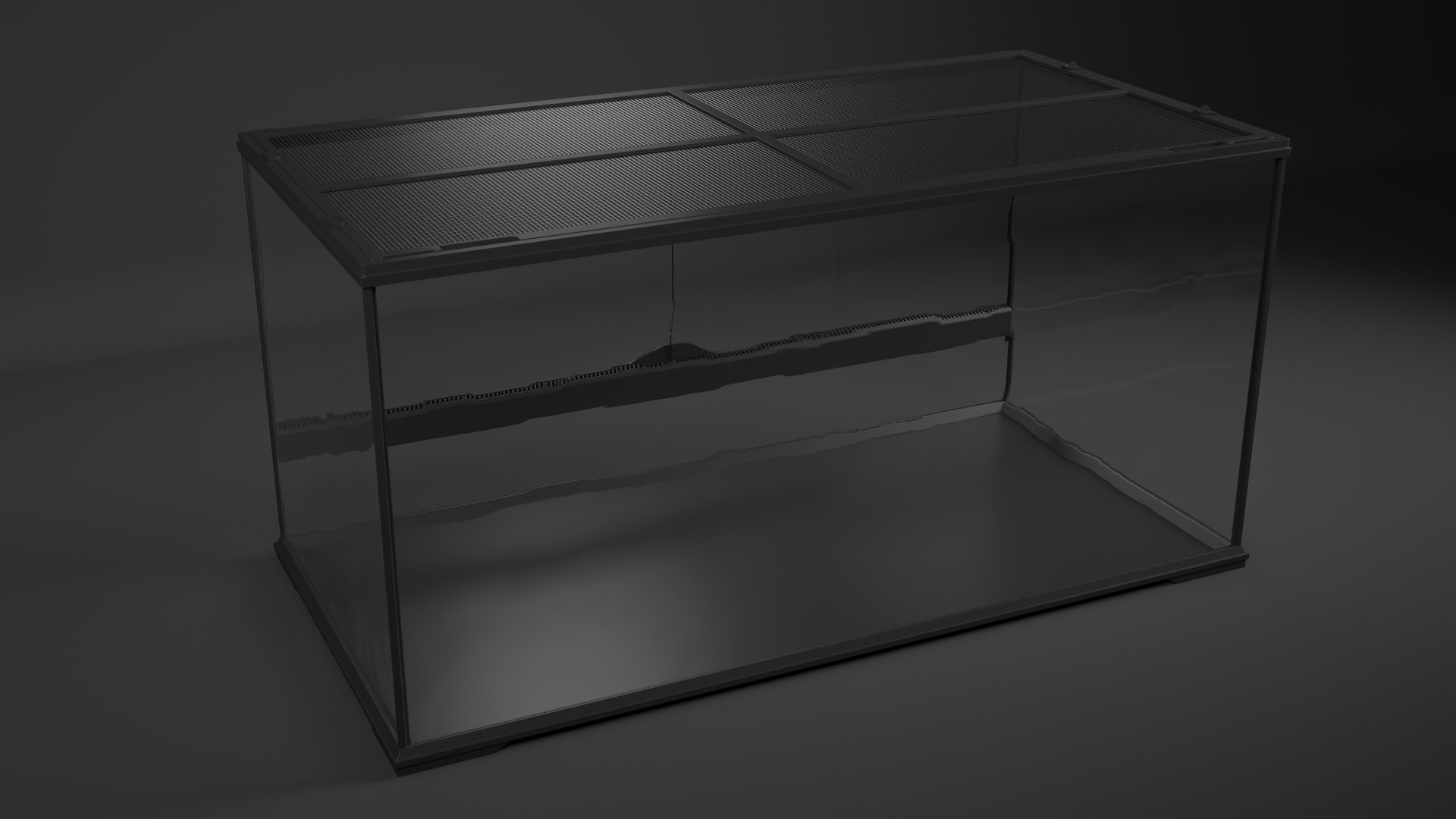 3D Empty Long Terrarium For Exotic Animals Model - TurboSquid 2143289