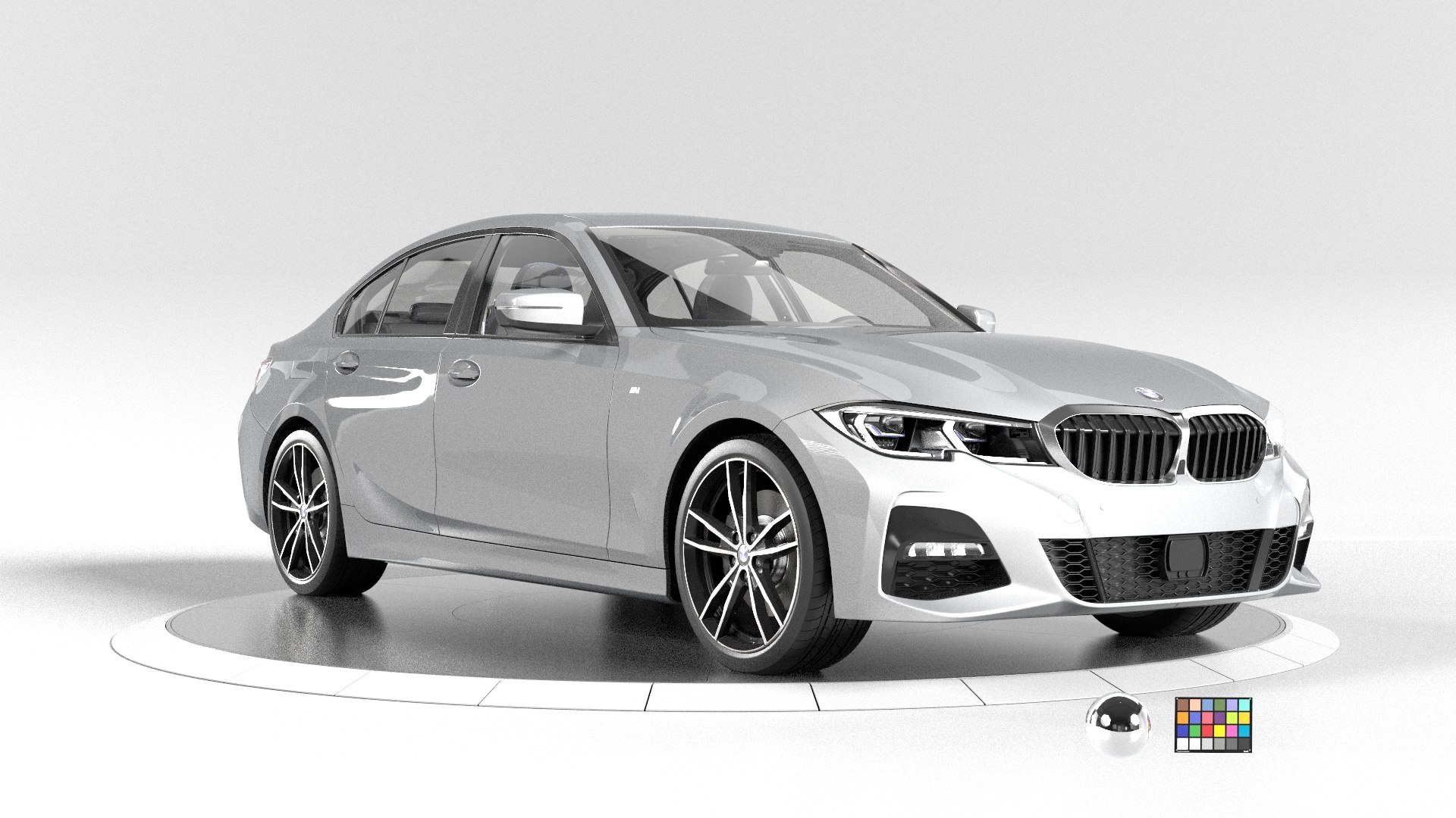 BMW 3 Series Sport-Rigged And Render Ready-unreal-vray-redshift 3D ...