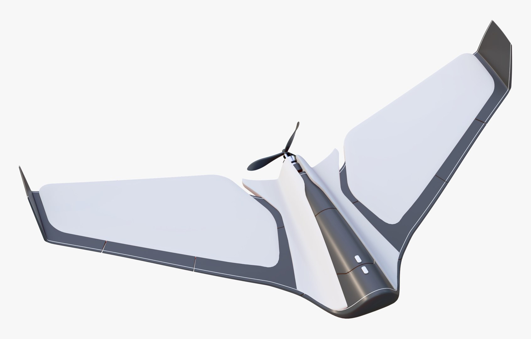 3D Flying Wing Drone UAV Propeller M1 Model - TurboSquid 2437109