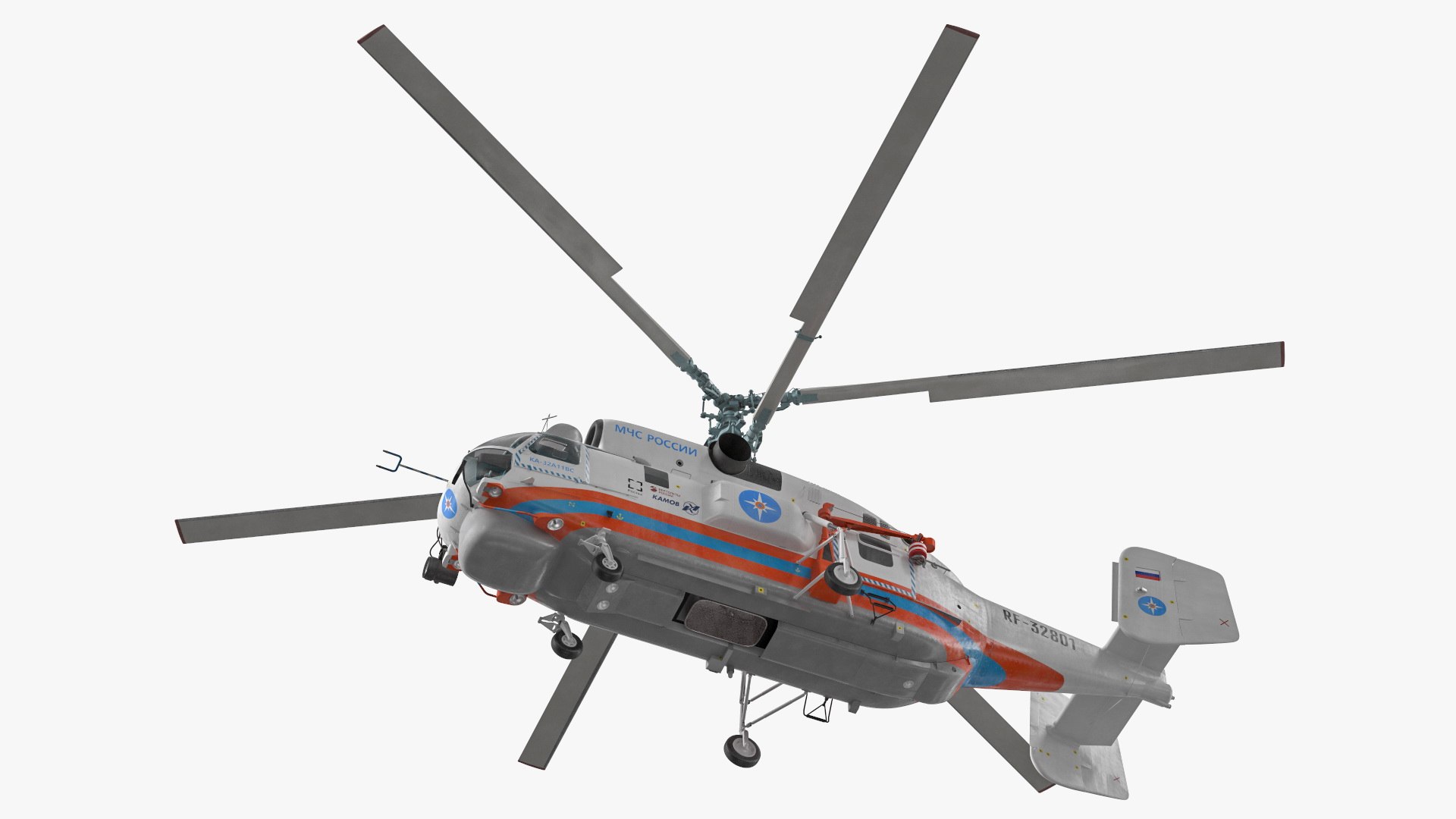 3D Kamov KA32 Russia EMERCOM Helicopter model - TurboSquid 1769916