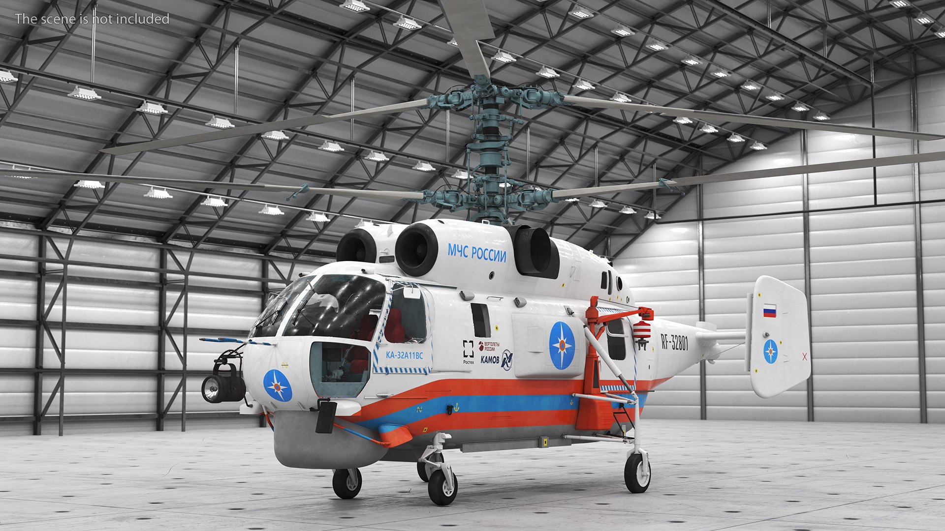 3D Kamov KA32 Russia EMERCOM Helicopter model - TurboSquid 1769916