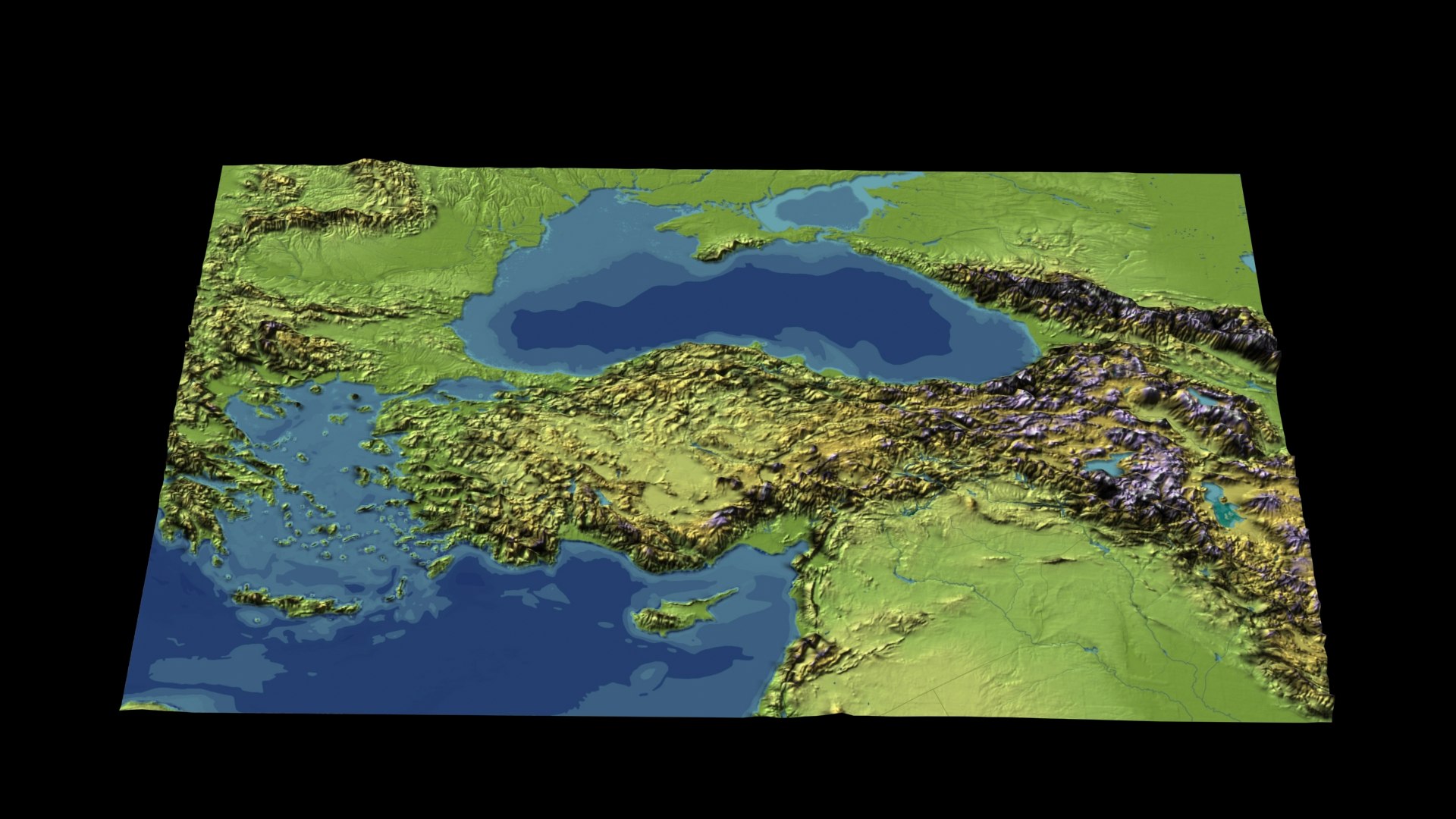 3d Turkey Maps Model